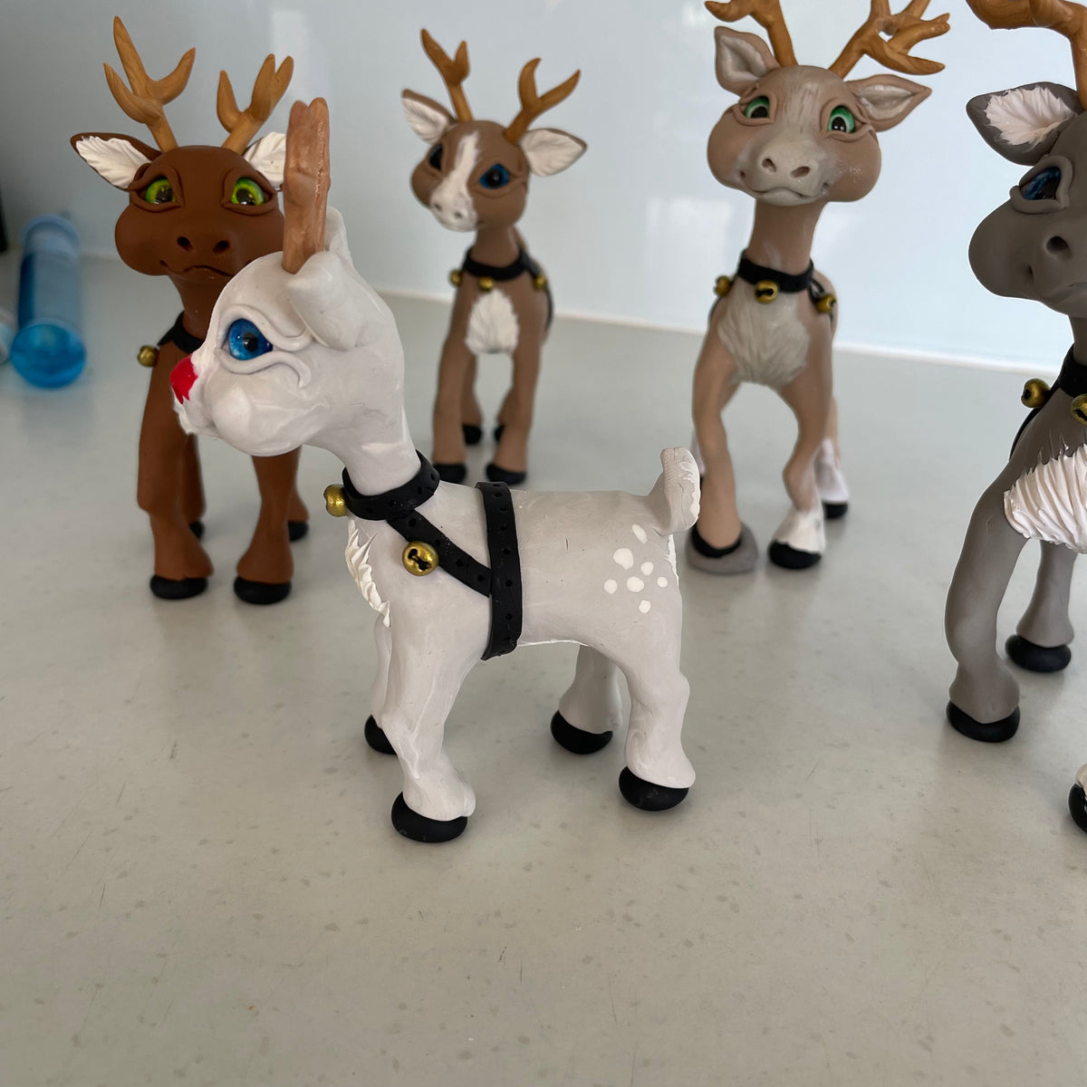 Set of 9 Santa's Reindeer – Leafy Originals